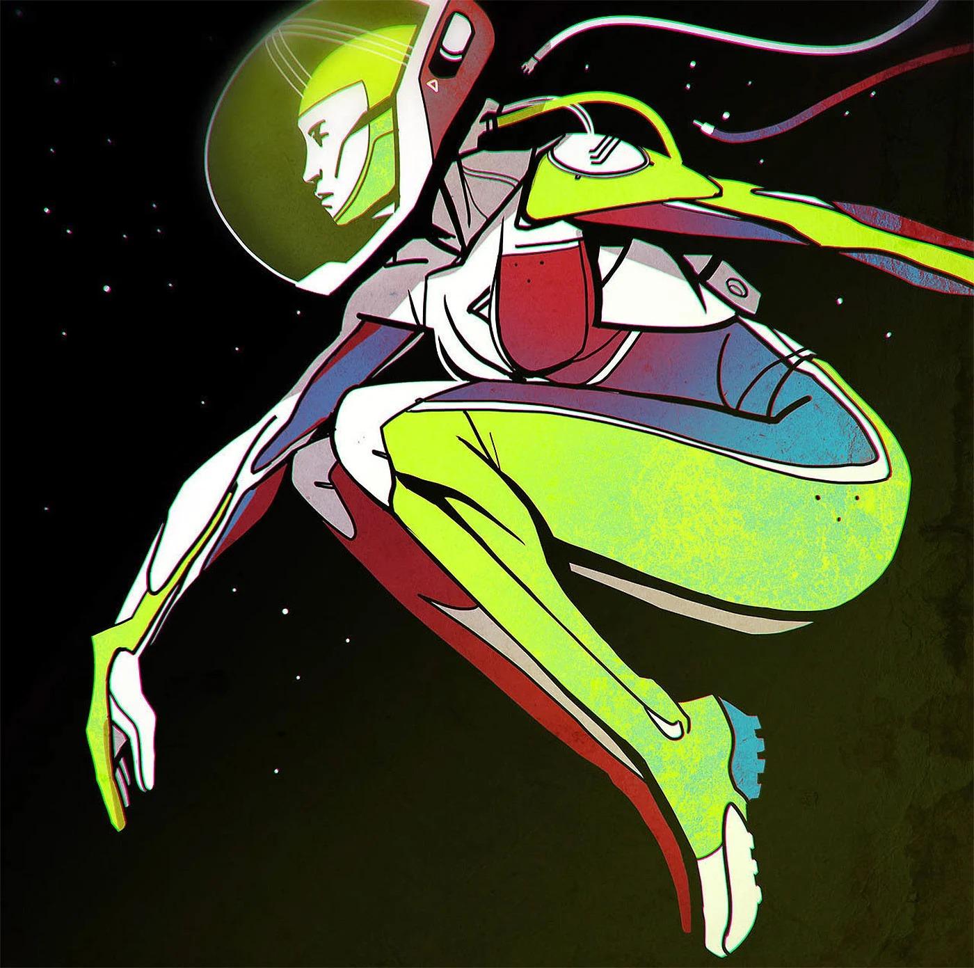 宇航员和幻想太空人！Fred Augis概念插画作品 - 设计森林 PlanForest